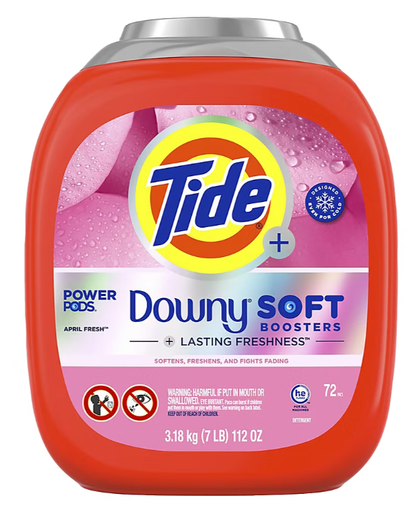 Tide Power PODs with Downy Soft Boosters, April Fresh, 72 count ...
